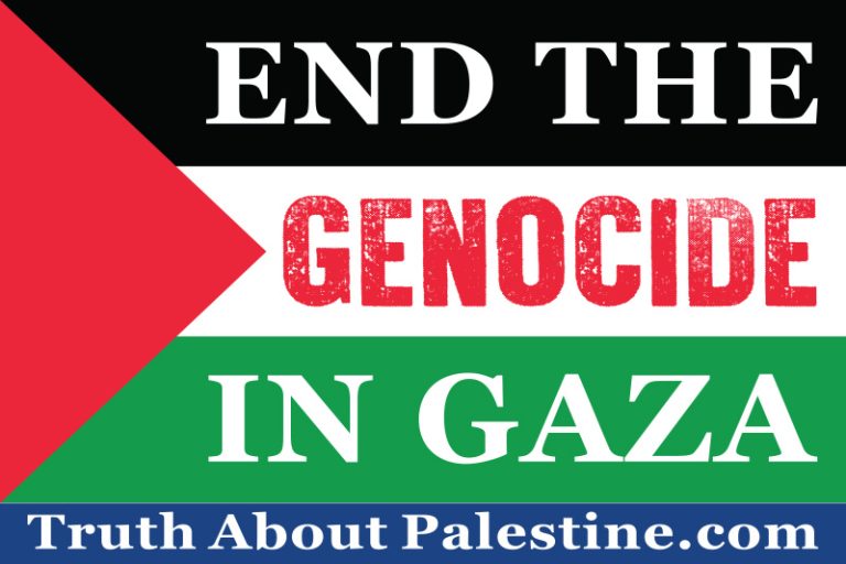 End The Genocide In Gaza – Poster – Truth About Palestine